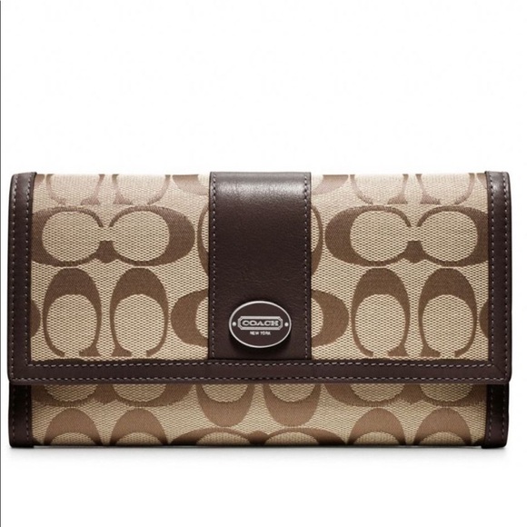 Coach | Bags | Coach Womens Signature Long Wallet | Poshmark